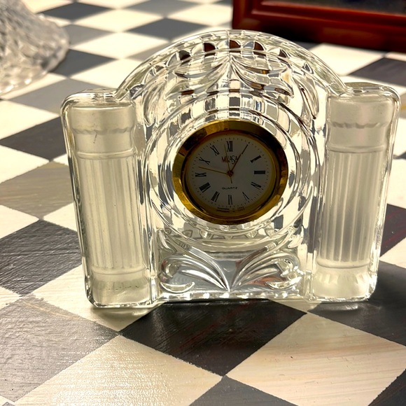 Mikasa | Accents | Mikasa Crystal Clock | Poshmark